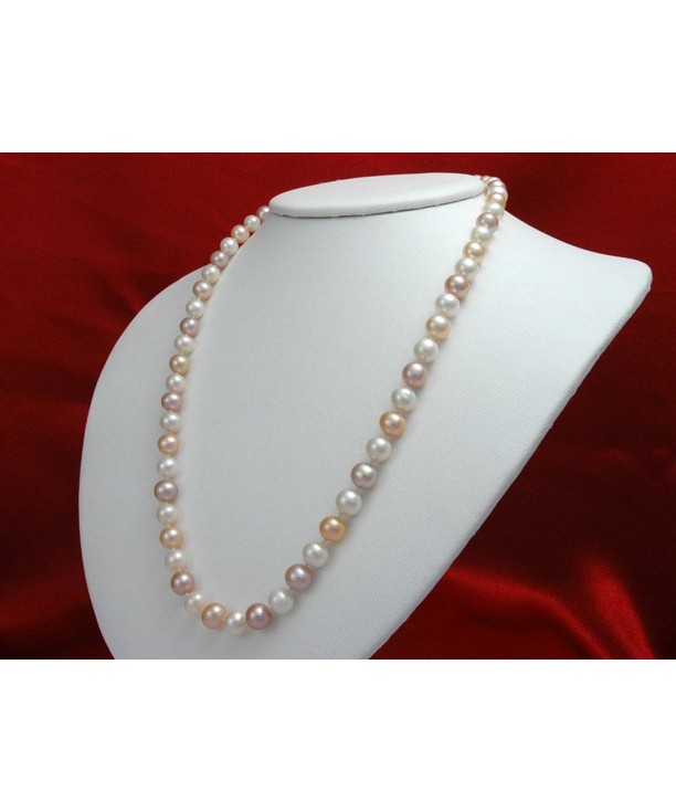 Multicolor Freshwater Cultured Pearl Necklaces Aa Cultured Pearl